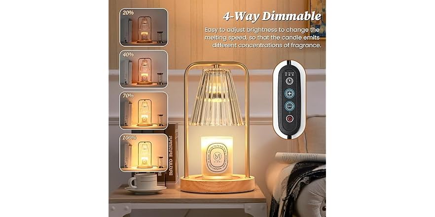 VerRon Candle Warmer Lamp with Timer