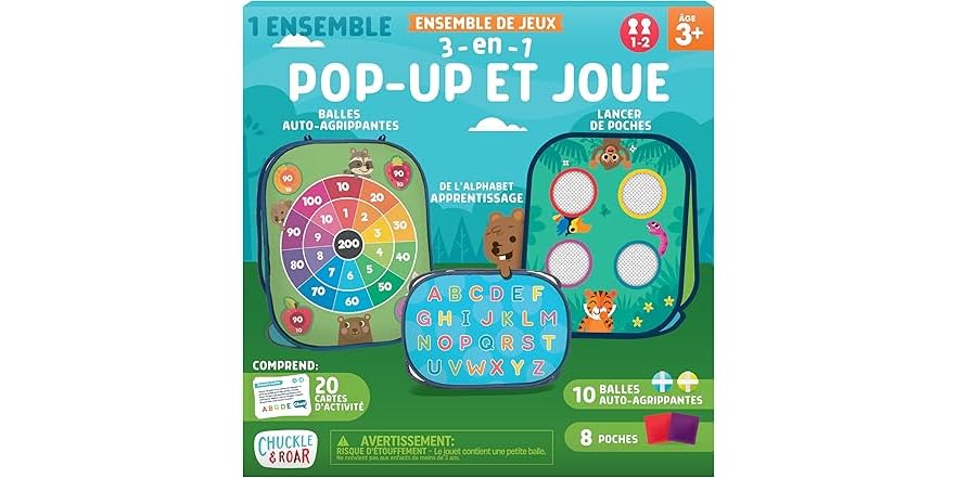 Chuckle & Roar - 3-in-1 Pop Up and Play Game Set
