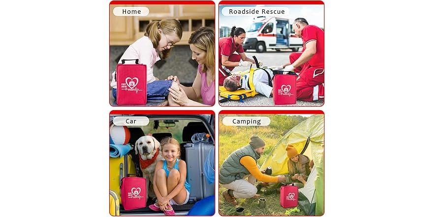 First Aid Kit with Labelled Compartment