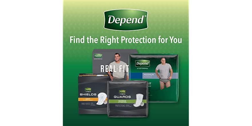 Depend Incontinence Underwear for Men Large, 28 Count