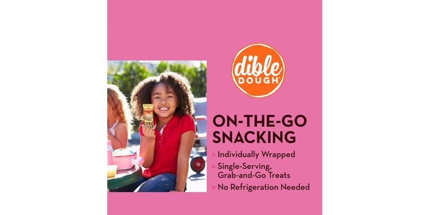 10Pk Dible Dough Shelf Stable Edible Cookie Dough