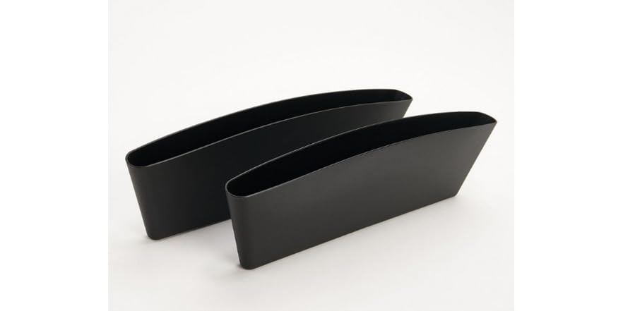 Garage21 Set of 2 Seat Gap Storage Boxes - Black