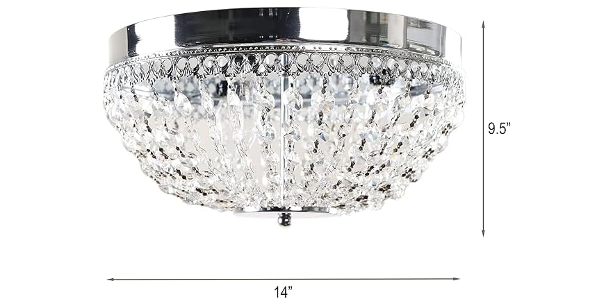 Parrot Uncle C2265-PU Crystal Chandelier Light Fixture (Open Box)
