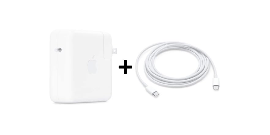 (Bundle) Apple 61W USB-C Adapter & Apple USB-C Cable (2M)