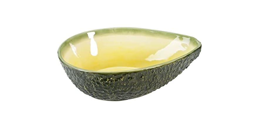Medium Ceramic Avocado Serving Bowl