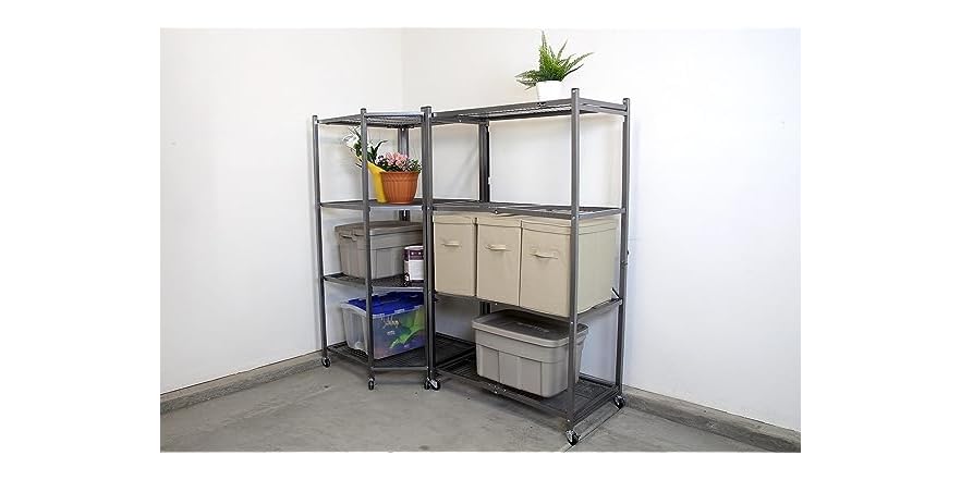 Origami R5C-PEWTER Corner Shelf Rack Pewter