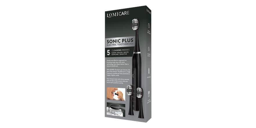 LomiCare Sonic Plus Electric Toothbrush