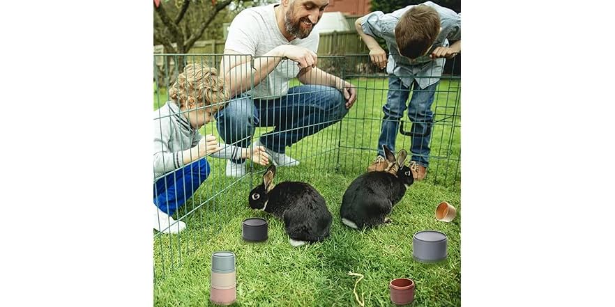 16 Pcs Stacking Cups for Rabbits