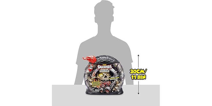 Smashers Monster Wheels RED Flame Mystery Pack