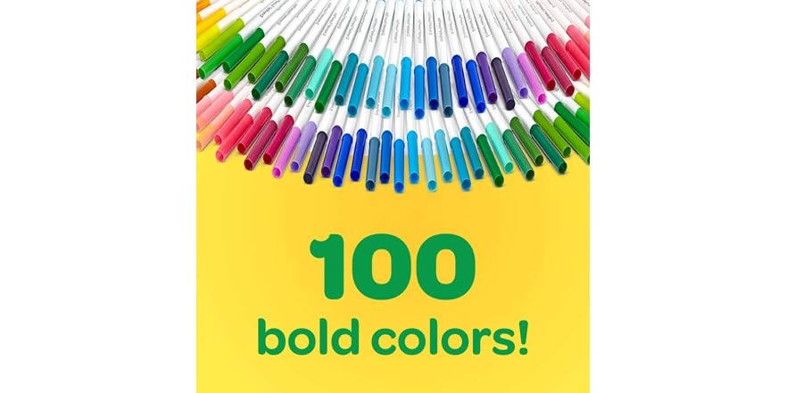 Crayola 100-Count Super Tips Marker Set