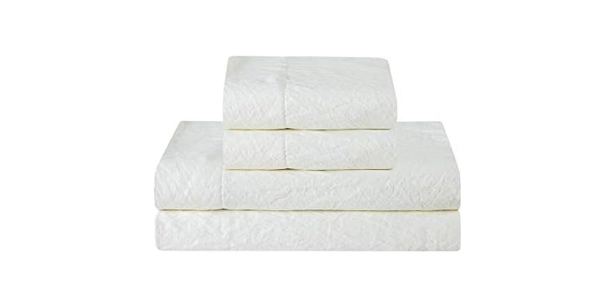 Prewashed Crinkle Sheet Set