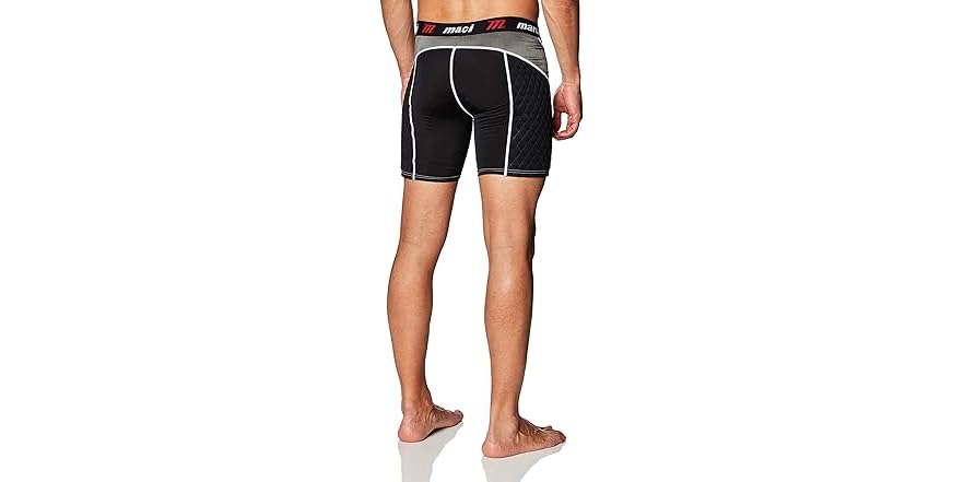 Padded Baseball Sliding Shorts Black, S
