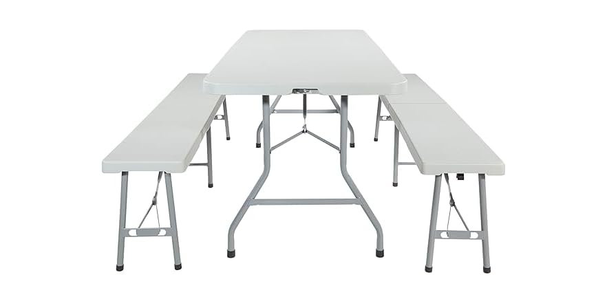 Office Star Folding Table Set 3pc