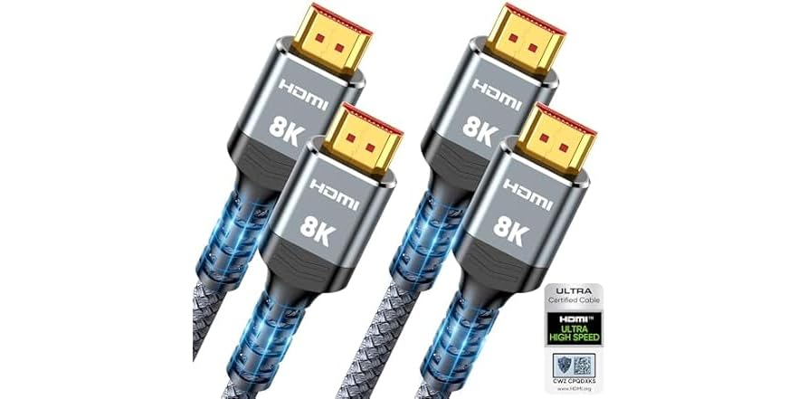4 Pack 8K HDM IUltra High Speed Cables