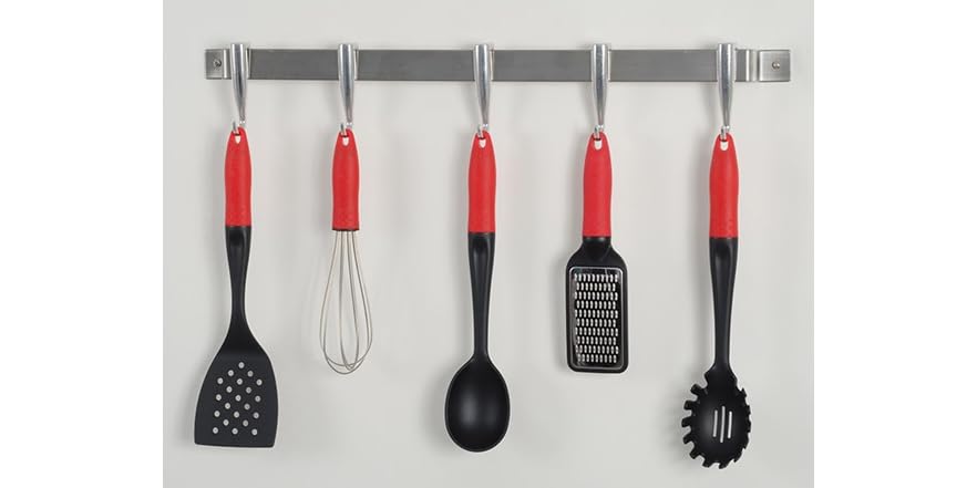 Stainless Steel Utensil Wall Rack- Medium 27 x 1.5