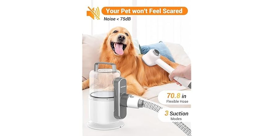 Simple Way Pet Grooming Vacuum and Kit