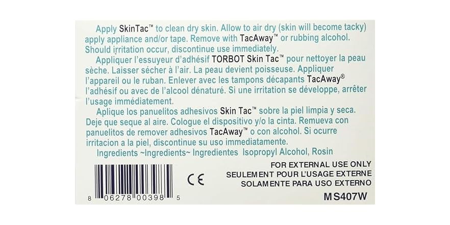 Skin-Tac-H Adhesive Barrier Wipes