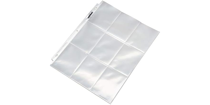 Card Sleeve Binder Sheets - 500-Pack