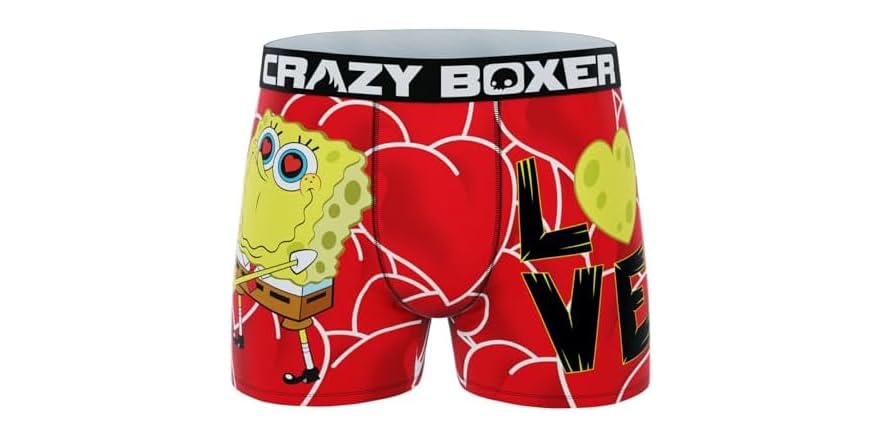 CRAZYBOXER Men's SpongeBob Boxer Briefs