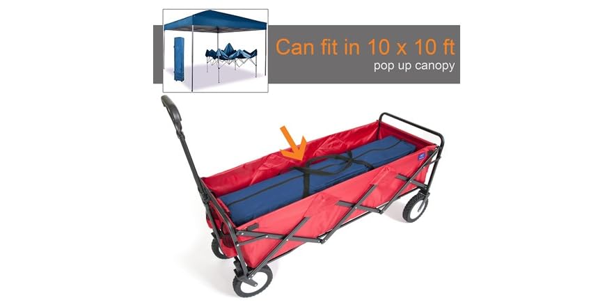 Mac Sports Folding Outdoor Utility Wagon (Open Box)