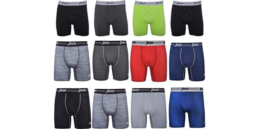 Penn 6pk Mens Performance Boxer Briefs