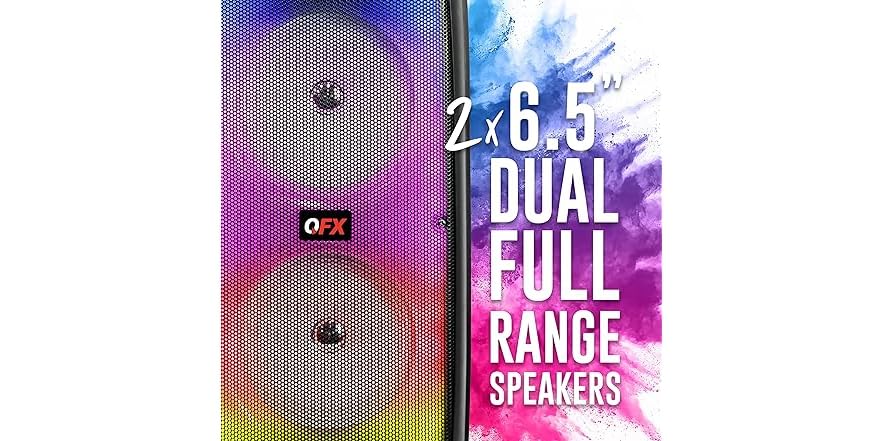 QFX Wireless Bluetooth Rechargeable Portable Speaker