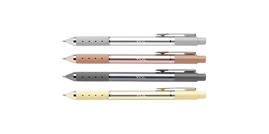 TUL Metallic Retractable Gel Pens