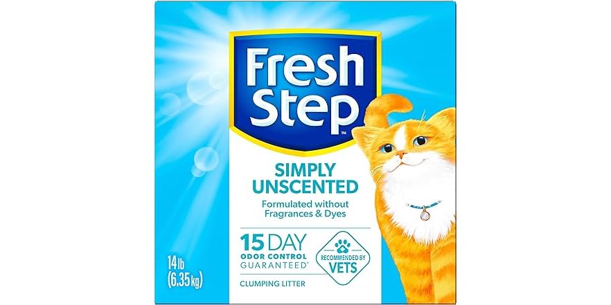 Fresh Step Simply Unscented Clumping Litter