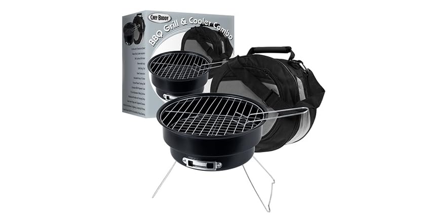Portable Grill & Cooler Combo