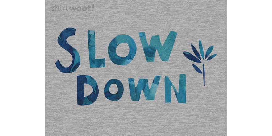 Slow Down, You Move Too Fast