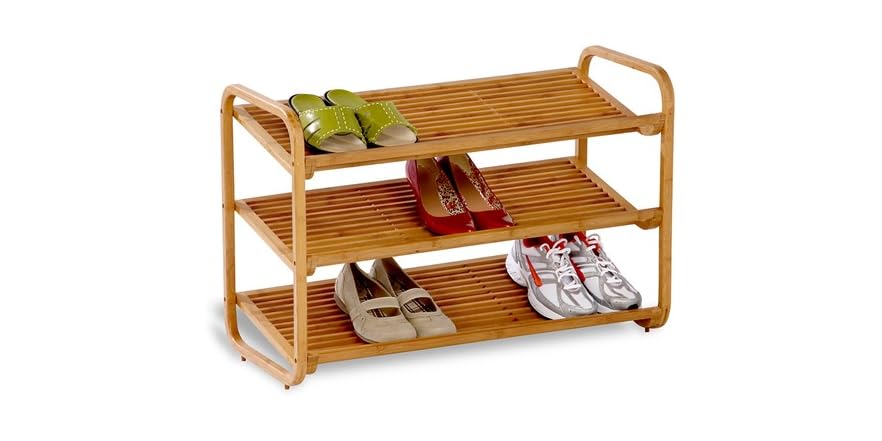 3-Tier Deluxe Bamboo Shoe Shelf