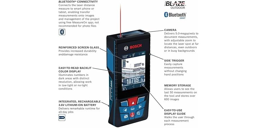BOSCH GLM400CL 400Ft Blaze Connected Laser Measure