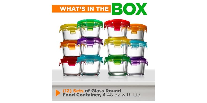 NutriChef 12-PC Food Storage Containers