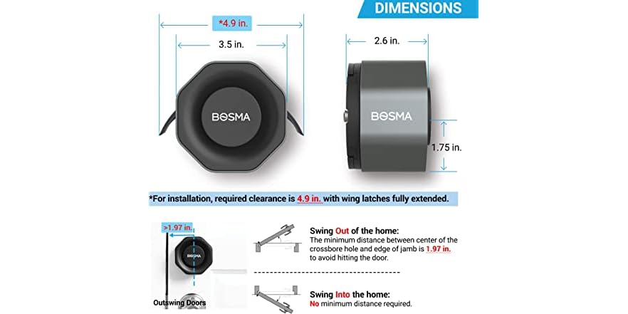 Bosma Aegis Smart Lock w/Fingerprint Keypad Bundle