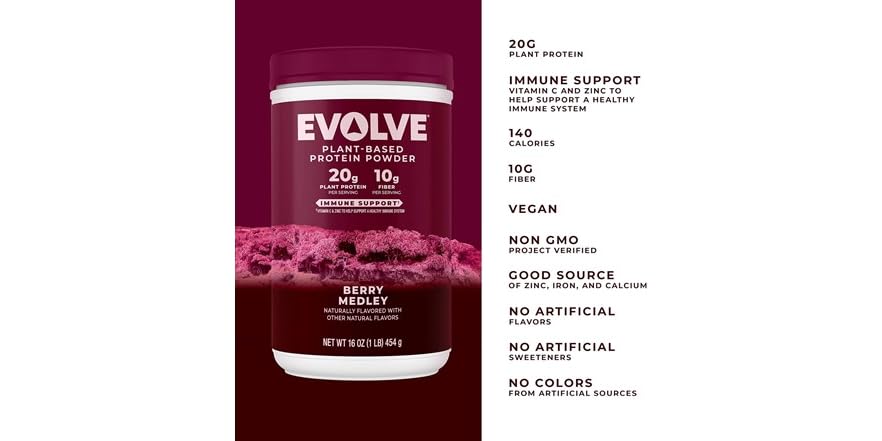Evolve Berry Medley Protein Powder