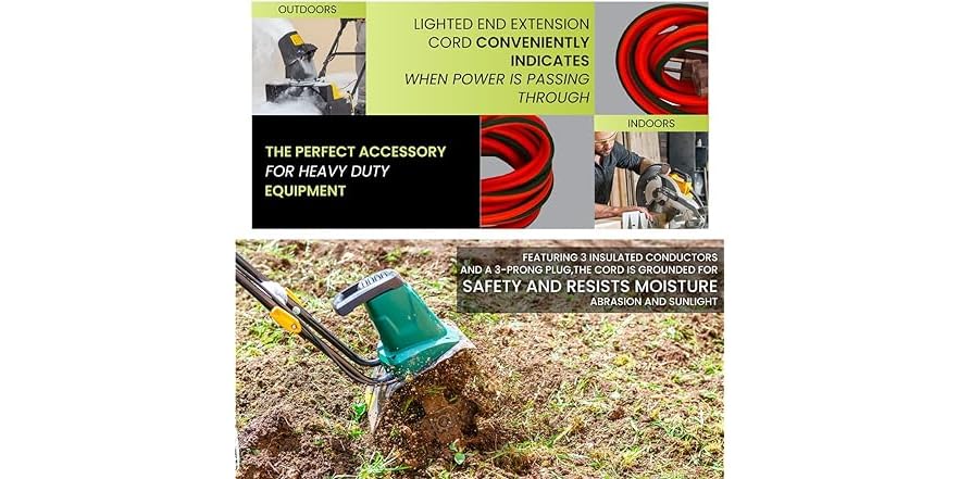 Go Green Power 50ft 12/3 SJTW Outdoor Cord 6pk