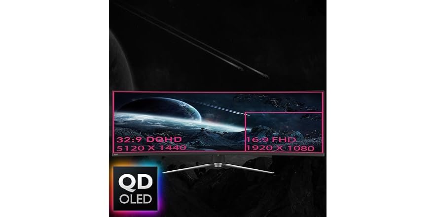 MSI 49" DQHD Curved Gaming Monitor | MPG 491CQP QD-OLED (Open Box)