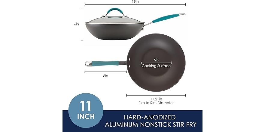 Rachael Ray Covered Wok Pan 11"