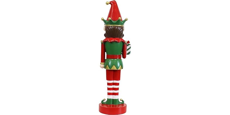 Jingles the Nutcracker Christmas Elf Statue