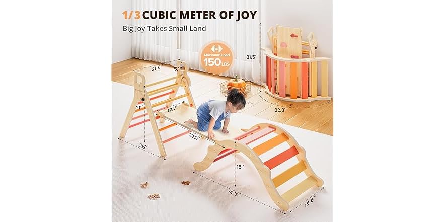 BlueWood W0720 Pikler Triangle Set (Open Box)