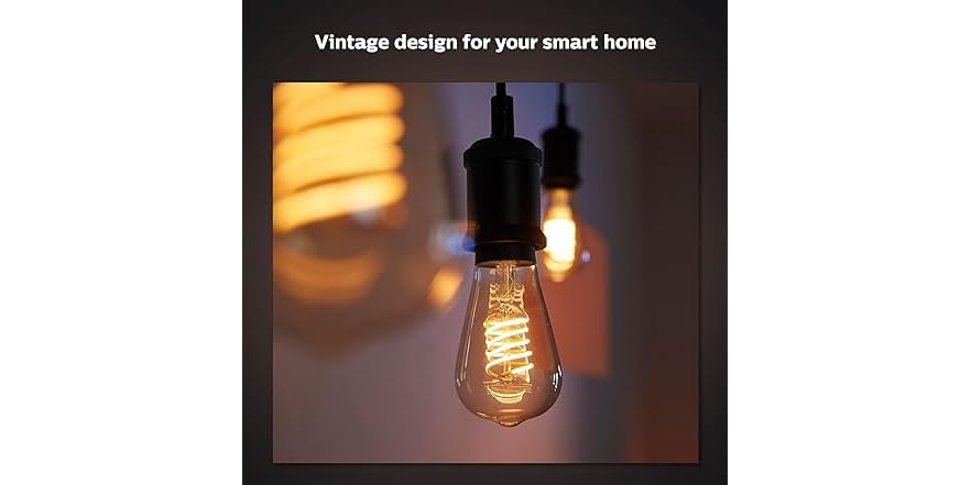 Philips Hue Smart 60W G25 Filament LED Bulb
