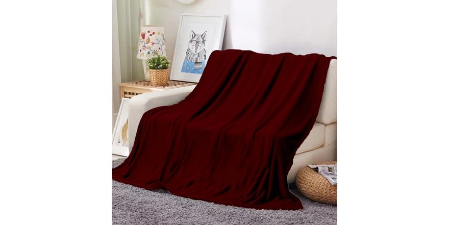 Spirit Linen Ashley Cooper Plush Blanket