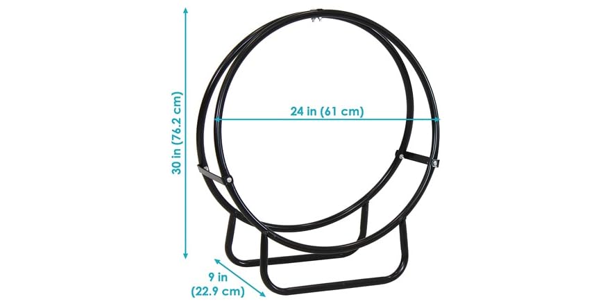Sunnydaze Décor 24" Firewood Log Hoop