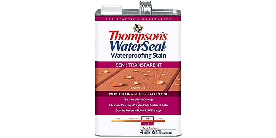 Semi-Transparent Waterproofing Stain, Sequoia Red