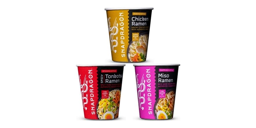 Snapdragon Ramen Cups 12 Pack: Your Choice