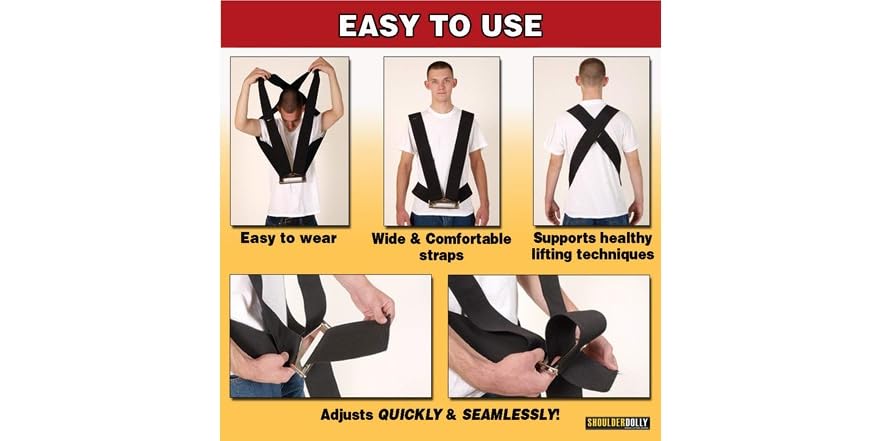 Shoulder Dolly Moving Straps