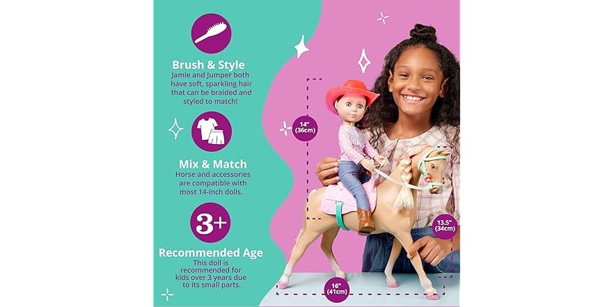 Glitter Girls Jaime Doll & Jumper Horse