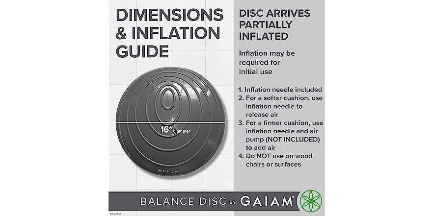 Gaiam Balance Disc Stability Core Trainer