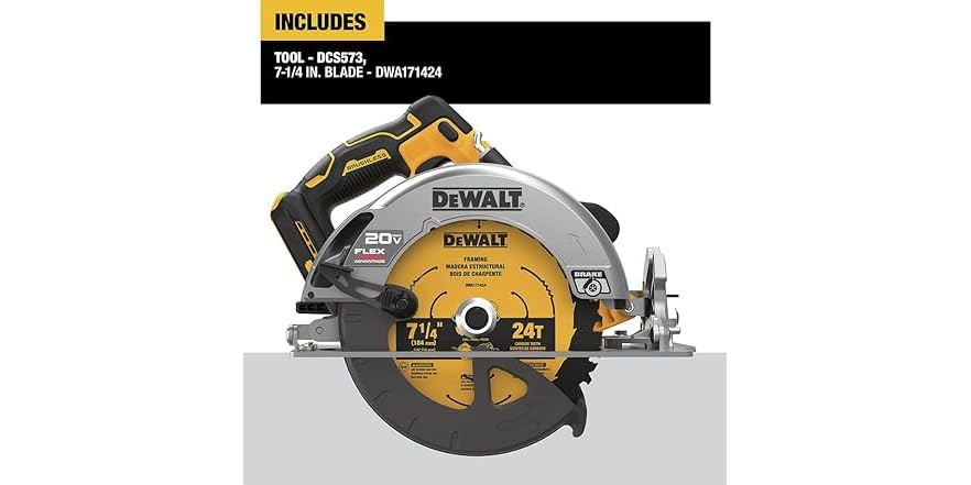 DEWALT DCS573B 20V MAX* 7-1/4 in. Cordless Saw (Tool Only)