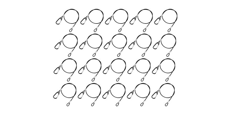 20 Pack 20" Safety Cable Buckle Wire